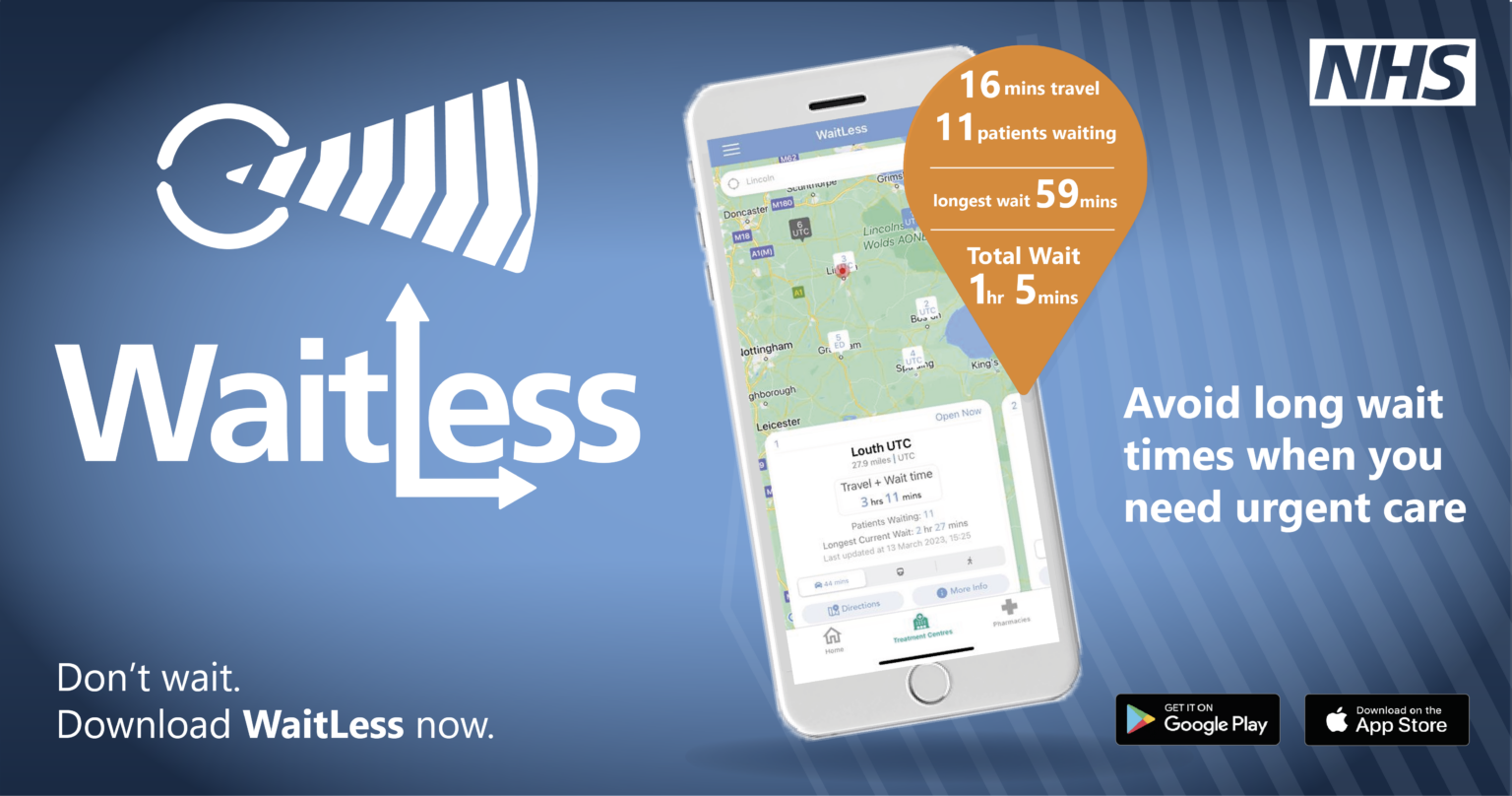 Download the WaitLess App - Lincolnshire ICB